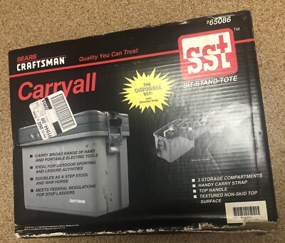 Sears Craftsman Carryall Storage Tool Box Toolbox #65086 New Factory ...