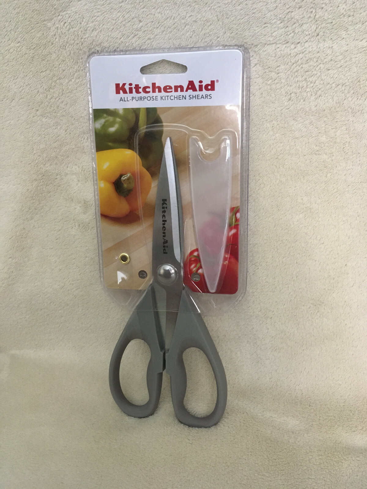 KitchenAid Kitchen Shears with Soft Grip Handles Gray / Grey - New in ...