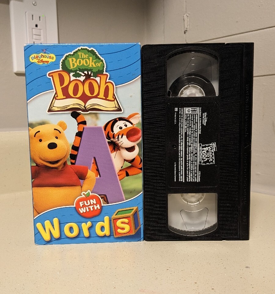 DISNEY The Book Of Pooh VHS Tapes Lot Of 2 - Fun With Words ...