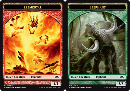 Token - Elemental (008) // Elephant X4 (Modern Horizons) MTG (NM ...