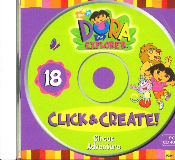60D NEW SEALED PC CD-ROM DORA CLICK & CREATE 18 CIRCUS ADVENTURE | eBay ...