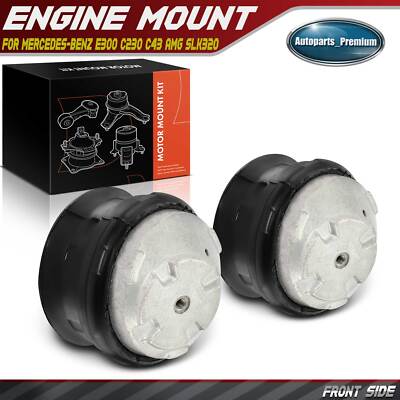 2x Front LH & RH Engine Motor Mount for Mercedes-Benz E300 C230 C43 AMG ...