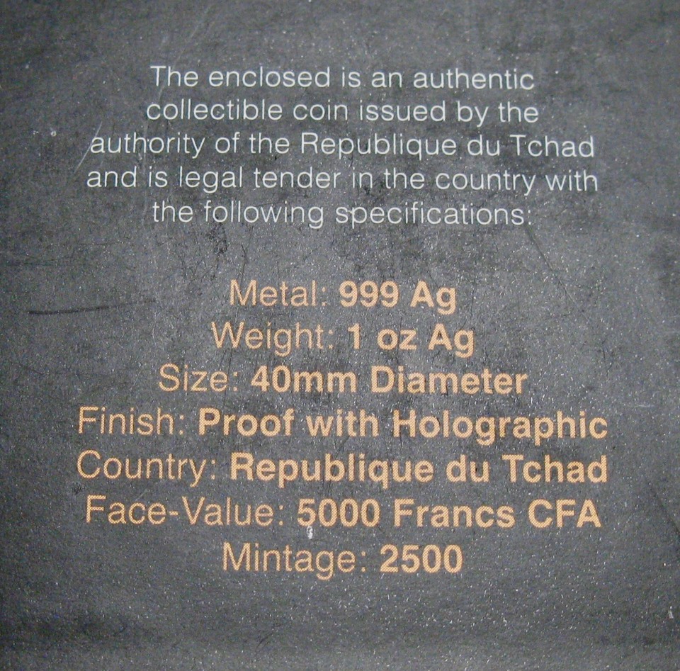 2022 Chad 1 oz Silver Dragons & Tiger High Relief Coin - Perfection ...