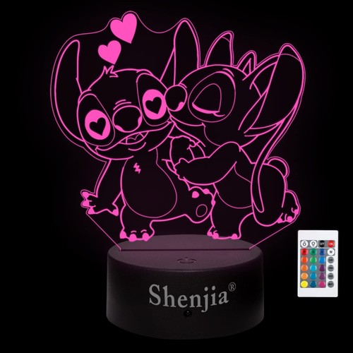 Shenjia 3d Led Lilo & Stitch Night Light Character Commodity Lamp for ...
