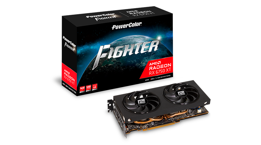PowerColor Fighter AMD Radeon RX 6750 XT 12GB GDDR6 Graphics card | eBay