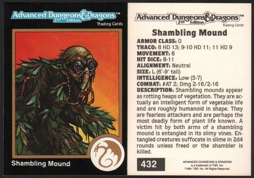1991 TSR AD&D Gold Border RPG Fantasy Art Card 432 Dungeons & Dragons ...