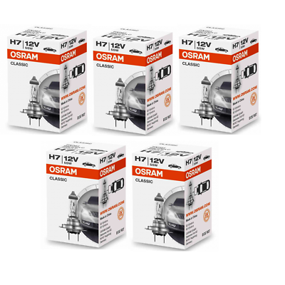 5x Osram H7 Classic 64210 CLC Lampe 12V 55W 64210CLC Autolampe ...