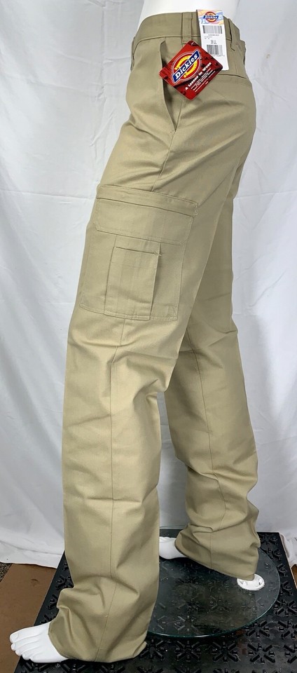NEW Dickies® Big & Tall Cargo Pants - 37"L (un-hemmed) - Khaki | eBay