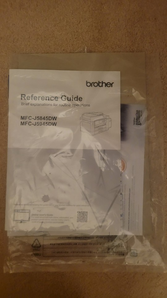 Brother MFC-J5845DW Printer COLOR All-in-one Inkjet LC3039 Scanner ...