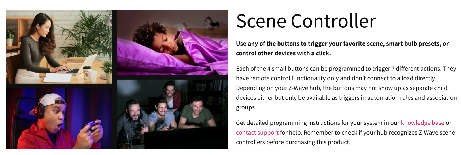 Zooz ZEN32 Z-Wave Scene Controller, 700, Switch, Wall Remote, Light ...