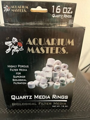 AQUARIUM MASTERS QUARTZ MEDIA RINGS BIOLOGICAL FILTER MEDIA- 16 OZ | eBay