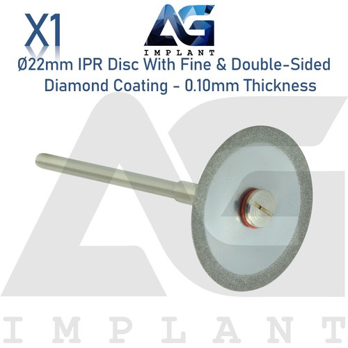 Ø22mm IPR Disc Fine Double Sided Diamond Coating 0.10 Ortho Mandrel | eBay
