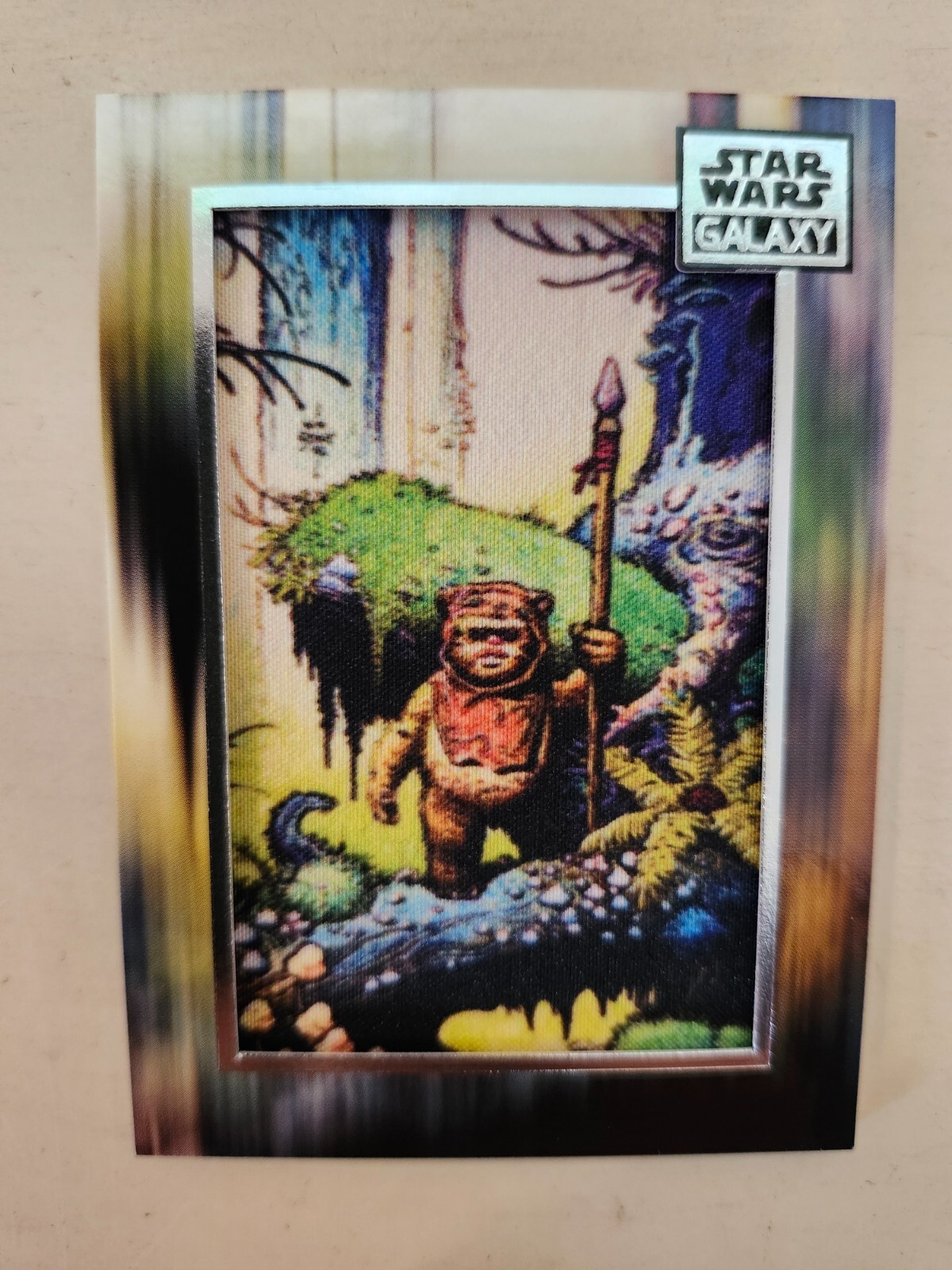 Star Wars Galaxy Ewok Thick Patch Fabric Insert Topps M-WW COOL! | eBay