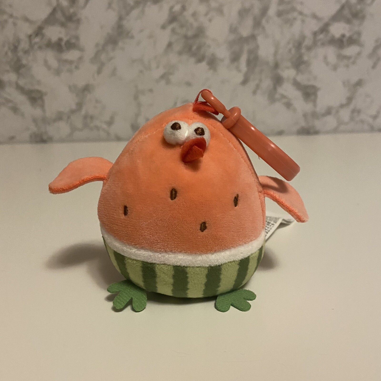 Miniso Watermelon Dundun Lovely Chicken Fat Keychain - Gem