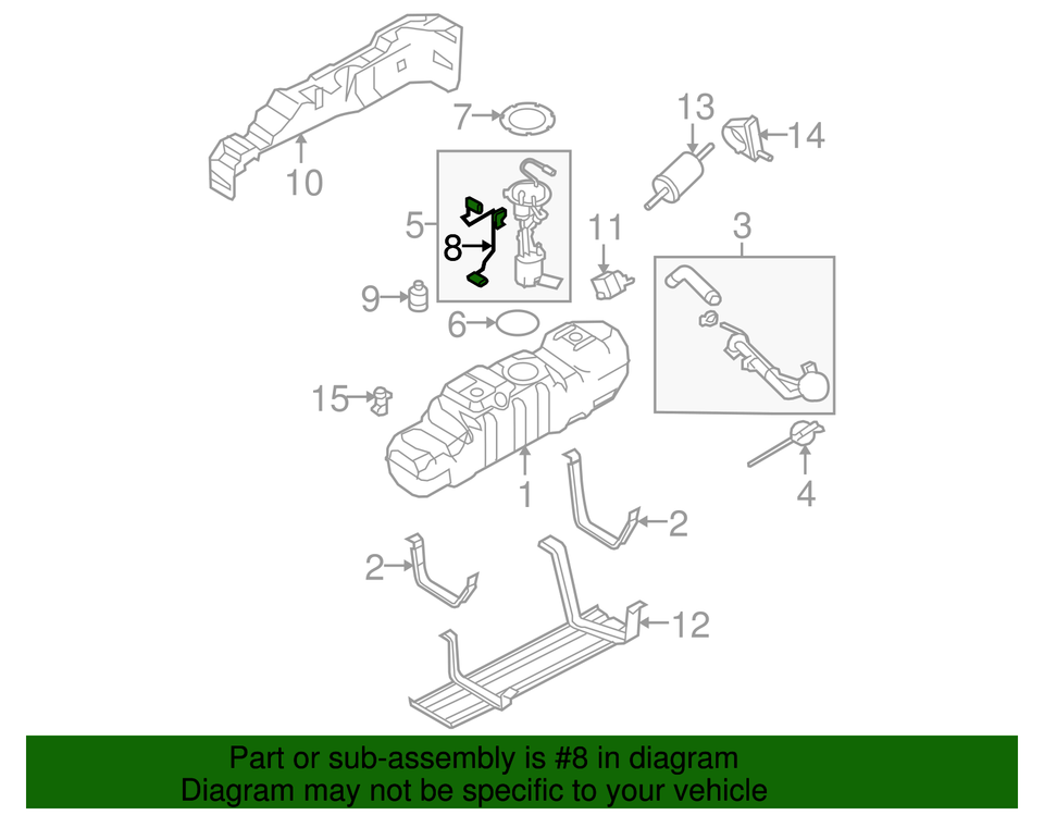 Genuine Ford Fuel Gauge Sending Unit 8C3Z-9A299-G | eBay