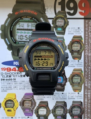 CASIO G SHOCK DW 6600 9V ELECTRO LUMINESCENCE 24 TWENTY FOUR Jack Bauer ...