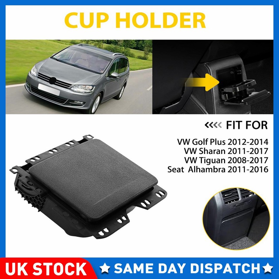 1x For VW Golf Sharan Tiguan Seat 7N0862533 82V Rear Center Console Cup ...