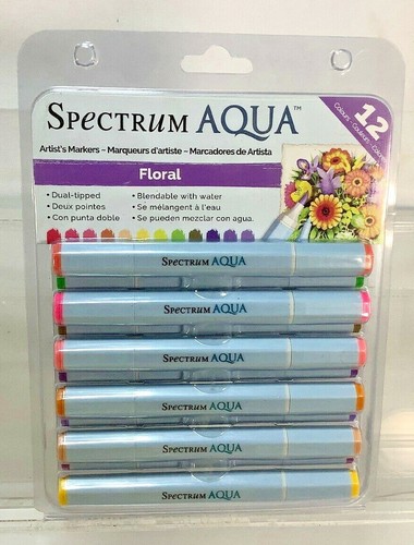 Spectrum Aqua Water-based Markers - Floral Brand New in Packet | eBay