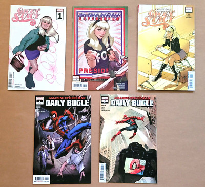 Gwen Stacy + Giant-Size Amazing Spider-Man Daily Bugle Hi-Grade Marvel ...