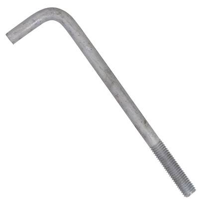 6-pack 1/2" x 10" Threaded Concrete Anchor L-Bolts - Hot Dipped ...