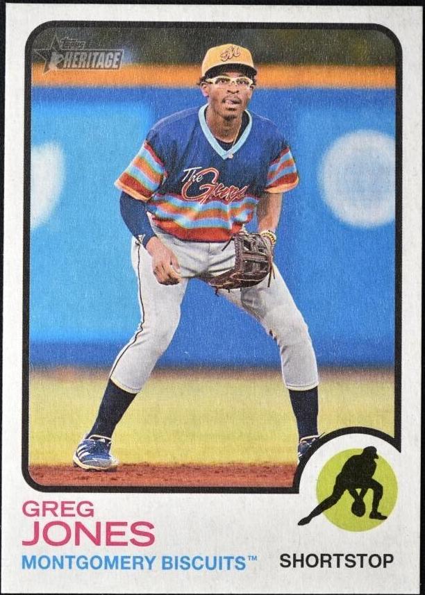 2022 Topps Heritage Minor League Edition - Greg Jones #22 Flip Stock ...