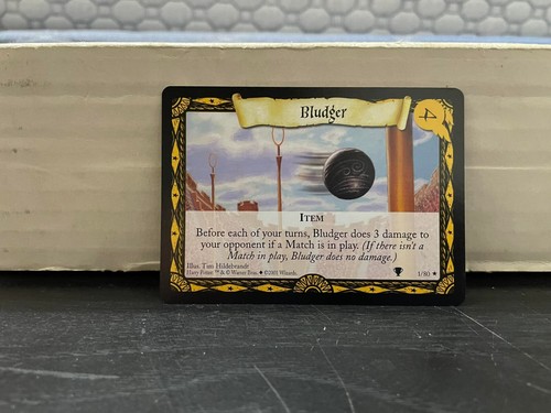 Harry Potter TCG CCG. Bludger. Rare Item Card #1/80 WotC Quidditch Cup ...