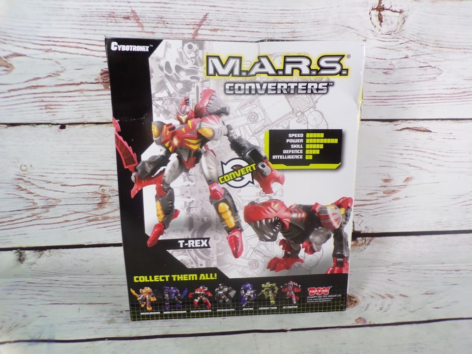 Cybotronix M.A.R.S. Converters T-REX Dinosaur Action Figure Transformer ...