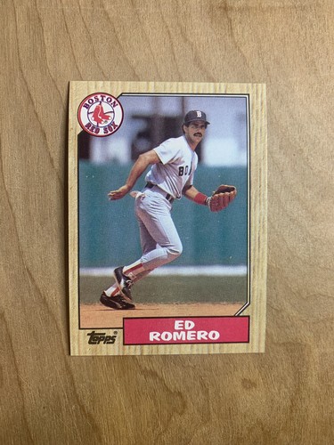 1987 Topps Baseball Card #675 - Ed Romero (Red Sox) | eBay