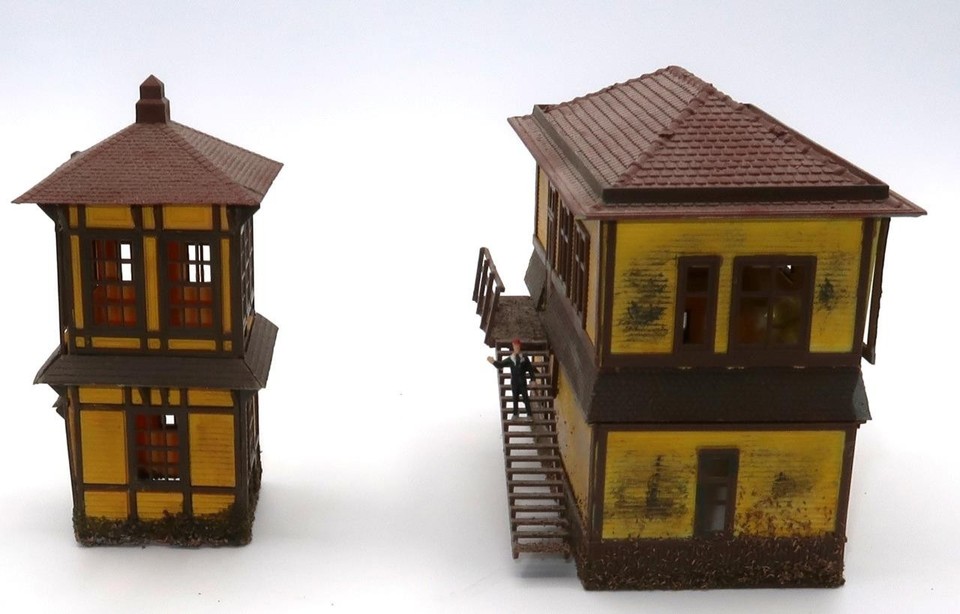 Model Trains, HO Scale Built Model, Interlocking Tower & Signal Tower ...