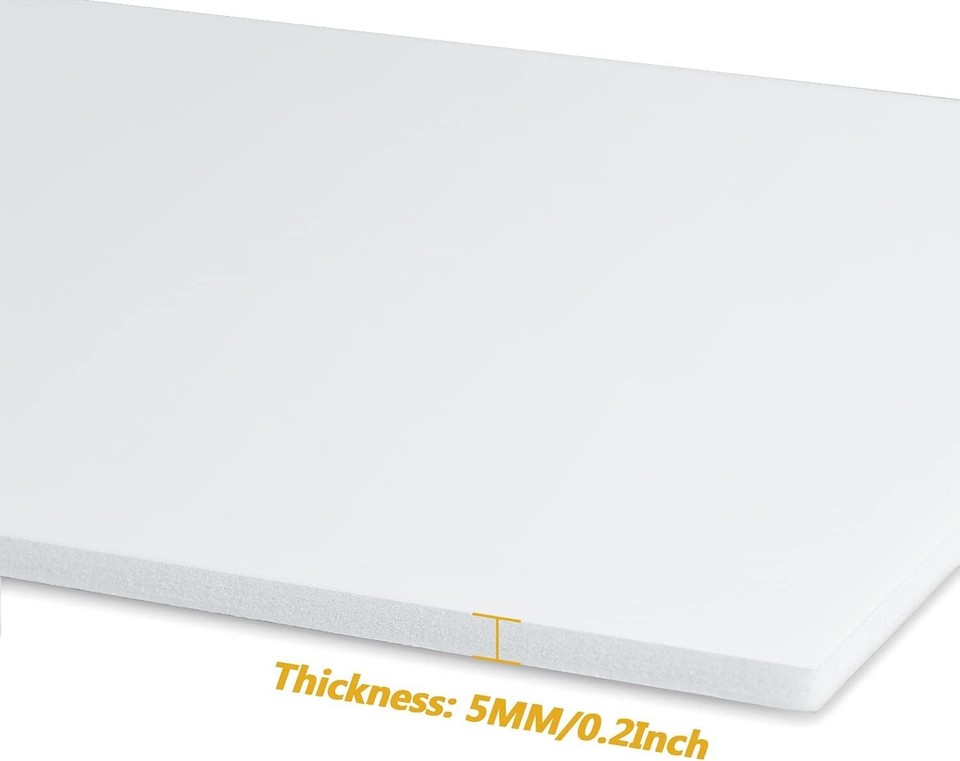 30 Pack White Foam Board 8x10 inch, White Foam Core Boards Baking Board ...