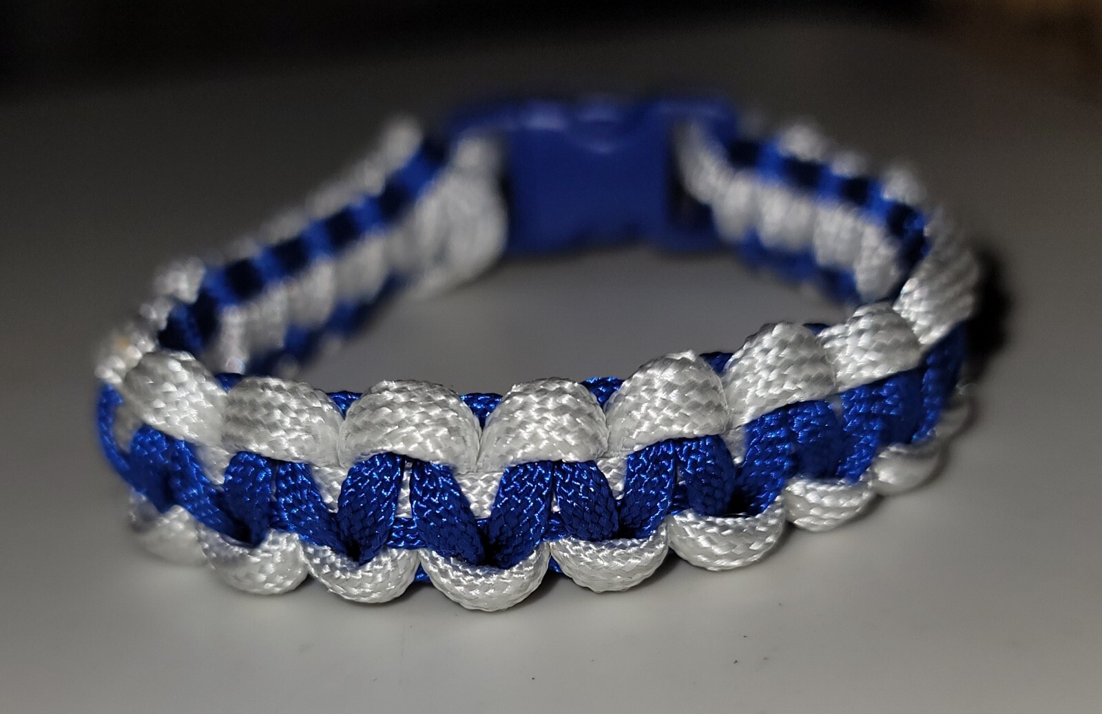 Yemaya Braided Bracelet, Blue and White Bracelet, Embroidery Thread ...