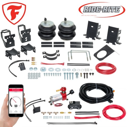 Firestone Ride Rite Air Springs Bags & Wireless Compressor for Ford ...