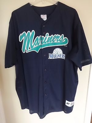 Vintage 2001 MLB Seattle Mariners Button Front Baseball Jersey Men 2XL ...