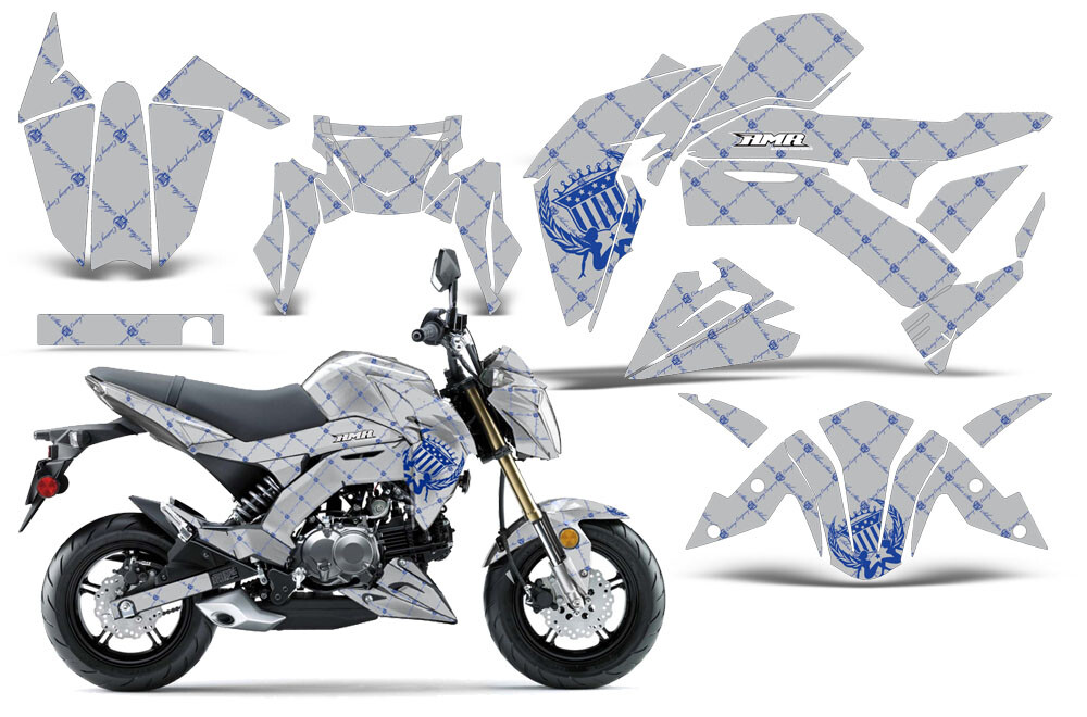 MX Decal Graphic Kit Dirt Bike For Kawasaki Z125 PRO 17-23 RELOADED U S ...