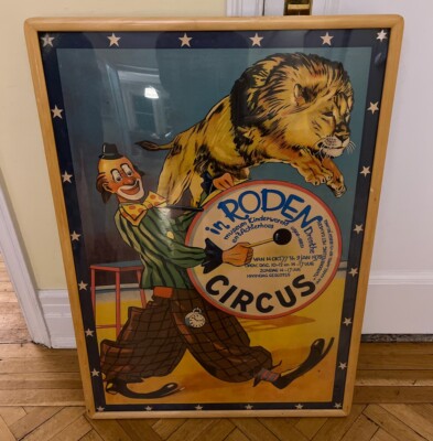 Pair of vintage circus posters in perfect condition! Rare! Collector's ...