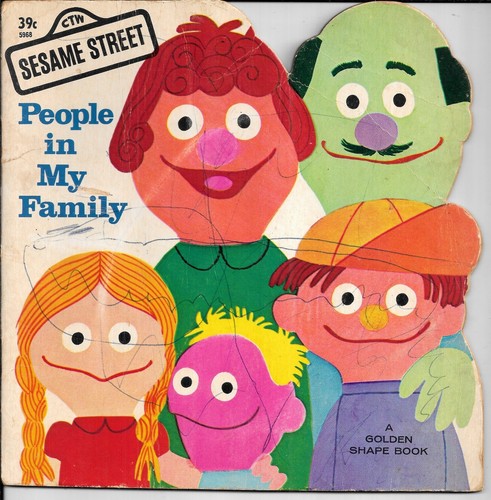 1971 Sesame Street PEOPLE IN MY FAMILY A Golden Shape Book by Jeffrey ...