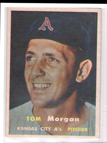 1957 Topps #239 Tom Morgan Kansas City Athletics | eBay