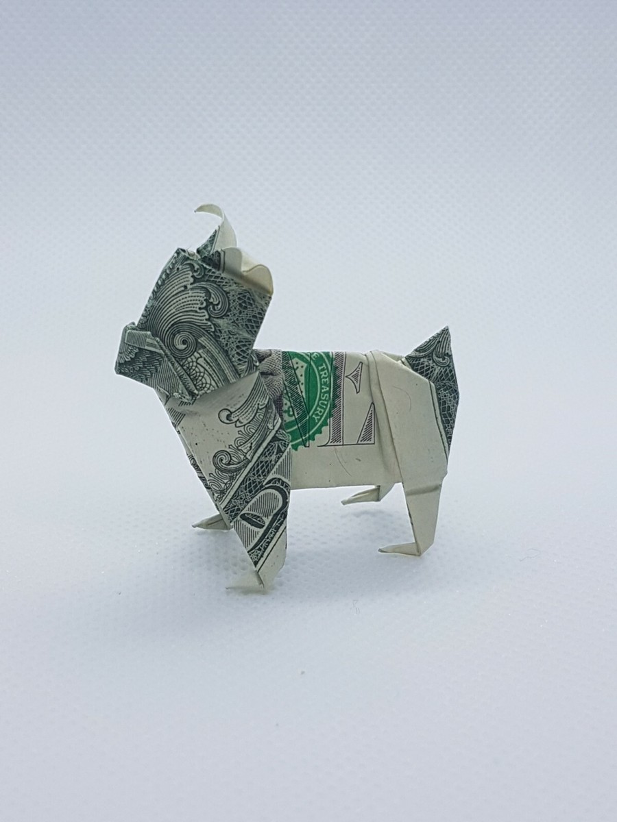Easy Origami Dollar Bill Dog Dollar Origami PUPPY Dog Made With REAL