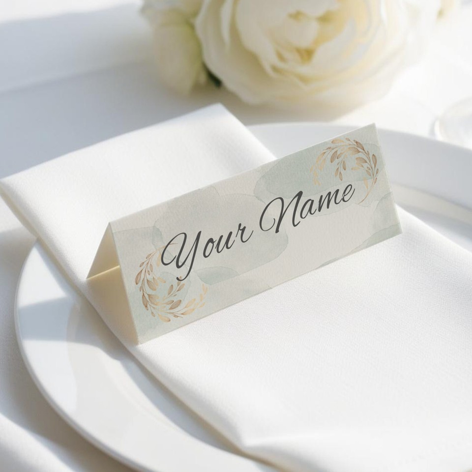 Personalised Place Cards, Table Name Cards for Weddings, Place Table ...