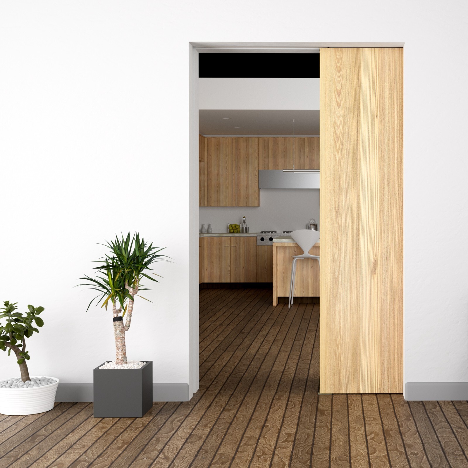 Top Hung Sliding Door 80KG Per Door Capacity Track Gear System Kit Set ...