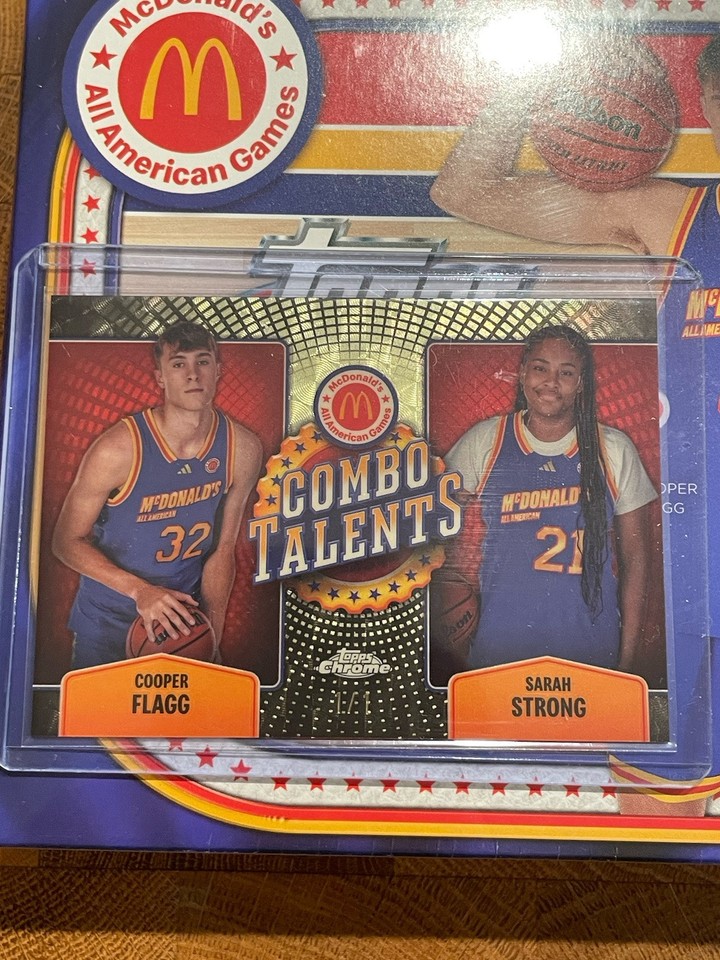Cooper Flagg & Strong 2024 Topps Chrome McDonalds All American Combo ...