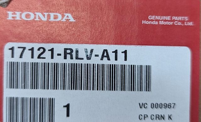 Genuine Honda Cover Assembly Engine 17121-RLV-A11 | eBay