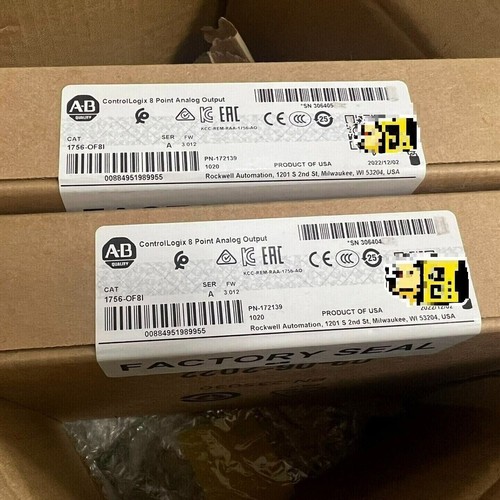 New Factory Sealed AB 1756-OF8I SER A ControlLogix 8 Point Analog ...