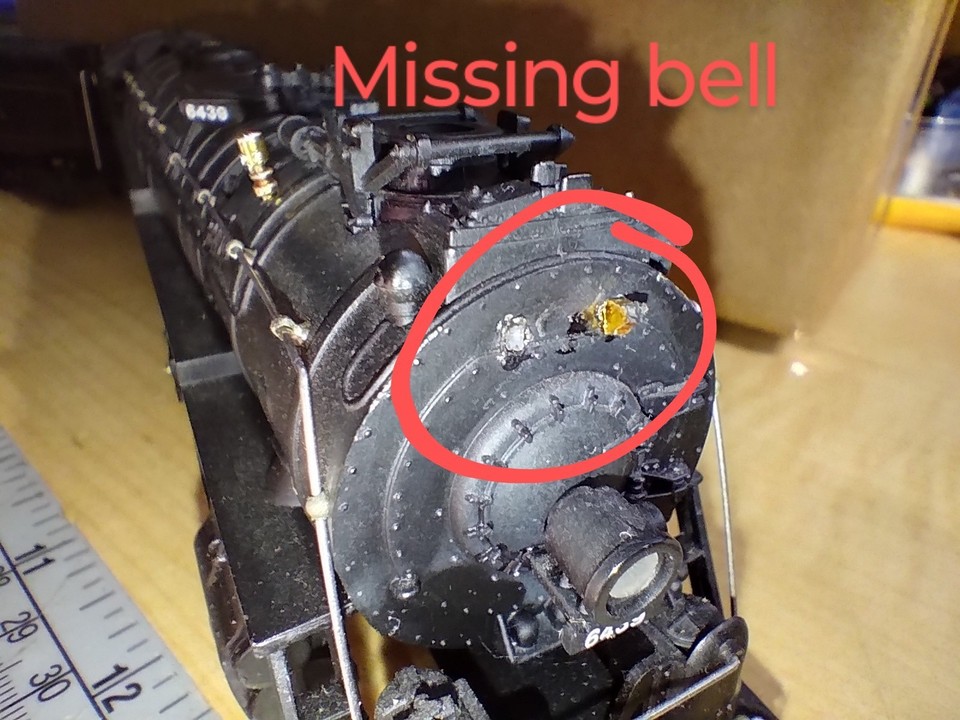 HO SCALE BACHMANN PENNSYLVANIA TEXAS CHUGGER 2-10-4 RUNS OK LIGHT WORKS ...