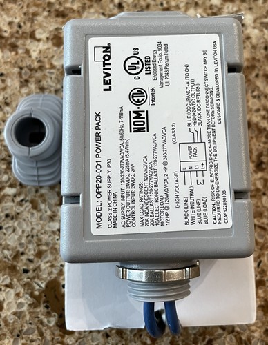 Leviton Occupancy Sensor Power Pack, Auto On OPP20-0D1 | eBay