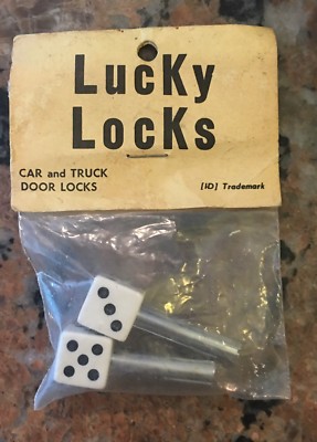 1960's Lucky Locks Car Truck Door Locks Dice NOS | eBay