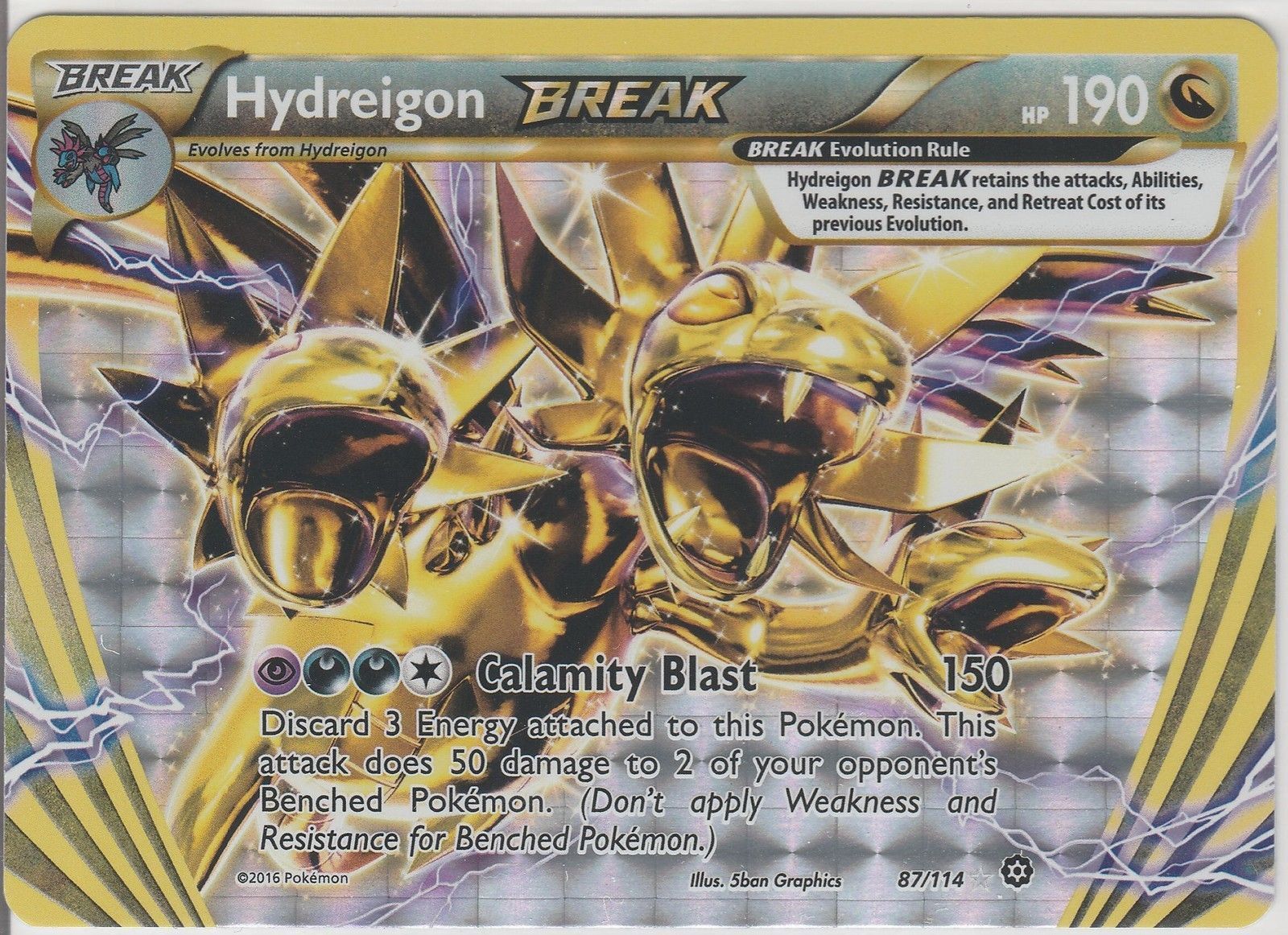Hydreigon BREAK 87/114 XY Steam Siege HOLO PERFECT MINT! Pokemon | eBay