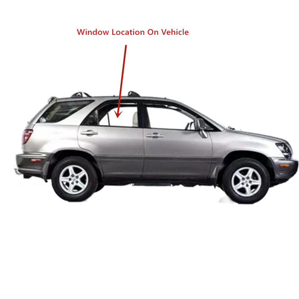 Fits 1999-2003 Lexus RX300 Passenger Right Side Rear Door Window Glass ...