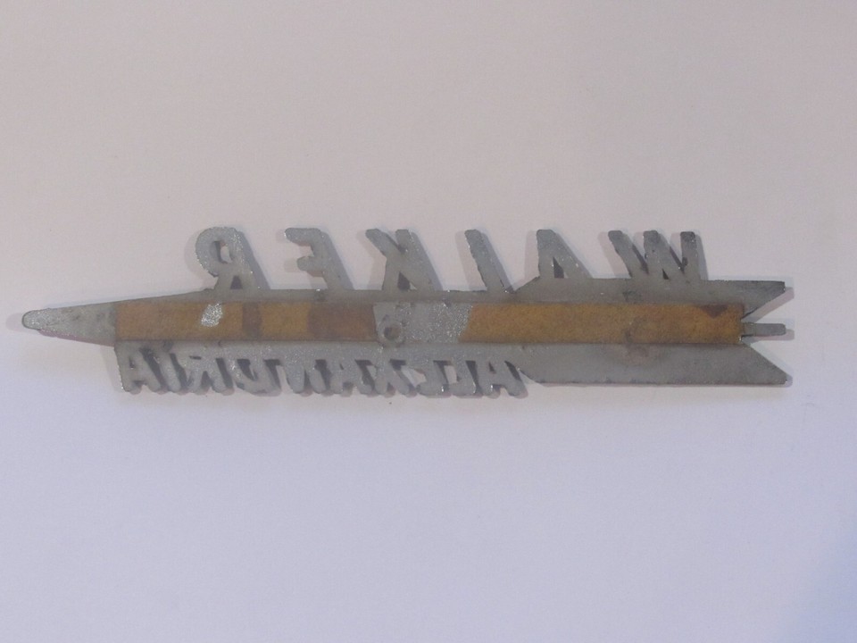 Vintage Walker Oldsmobile Alexandria Louisiana Metal Dealer Badge Tag ...