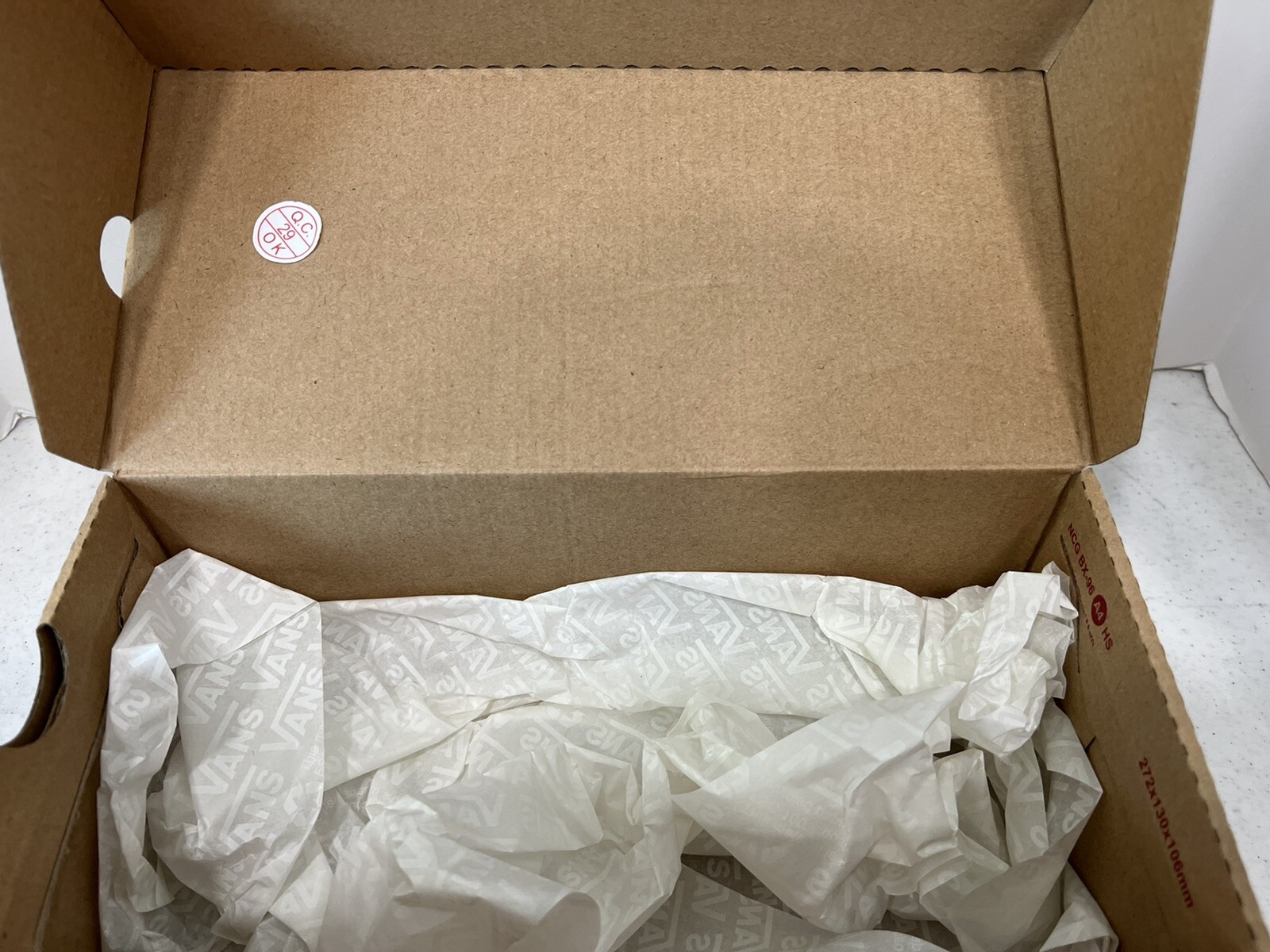 Vans Empty Shoe Box - Box Only - Size 4 Girls | eBay